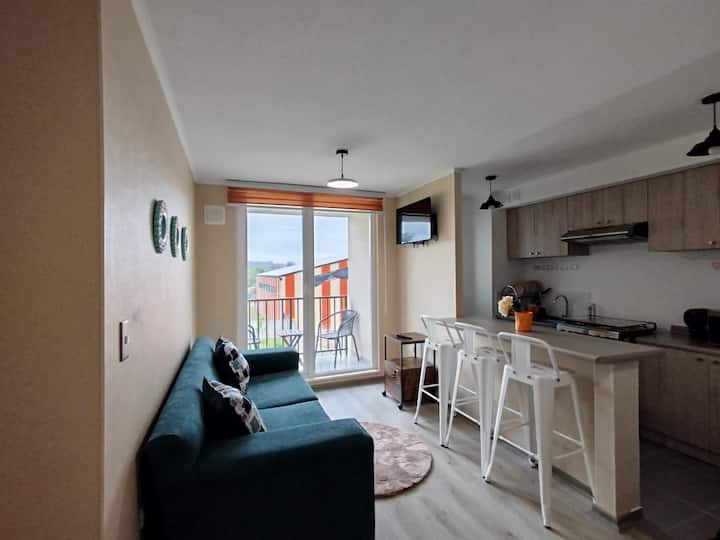 Departamento Equipado Acogedor Con Vista Al Volcán - Chile