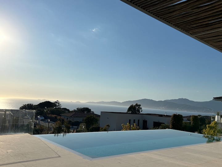 Villa Darchitecte -Vue Panoramique Mer Et Piscine - Porticcio