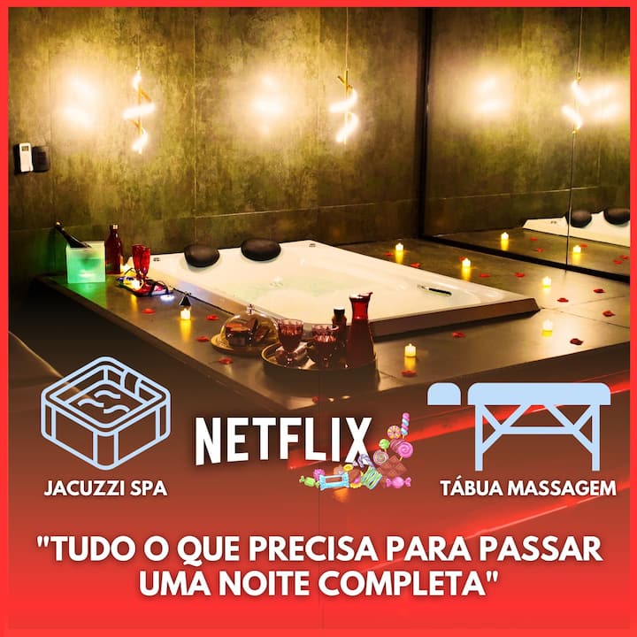 Suíte Sensual Com Jacuzzi — 1001 Sombras De Amor - Balneário Camboriú