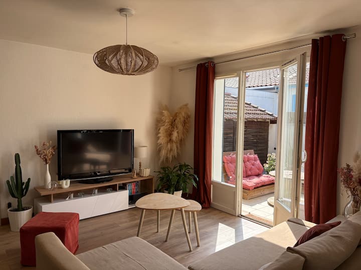 Charmante Maison Terrasse Ensoleillée - 3 Chambres - Narbonne