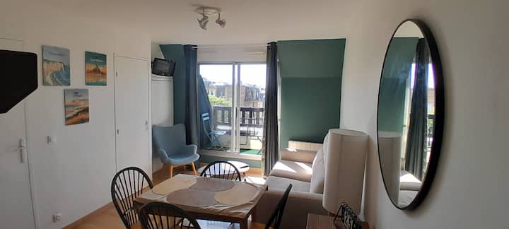 Bel Appartement Dans Villers, Vue Mer. - Plage de Villers-sur-Mer
