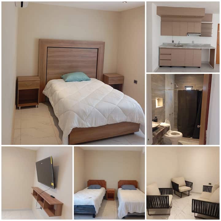 Depa Doble Conectado • Ideal Para 1–5 Huéspedes - Gomez Palacio