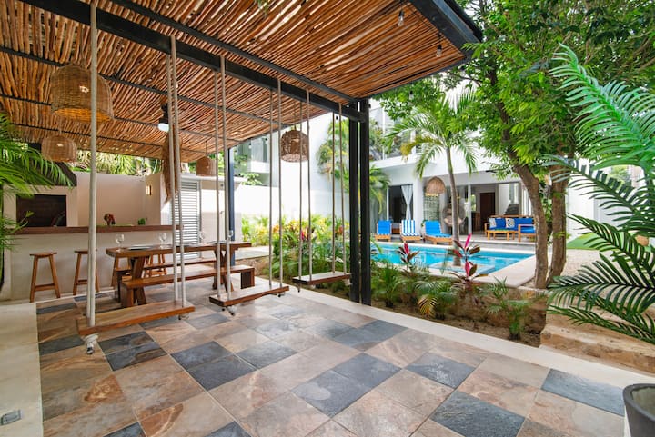 Villa Dallas+bidets+pool +Wifi+free Bikes - Tulum