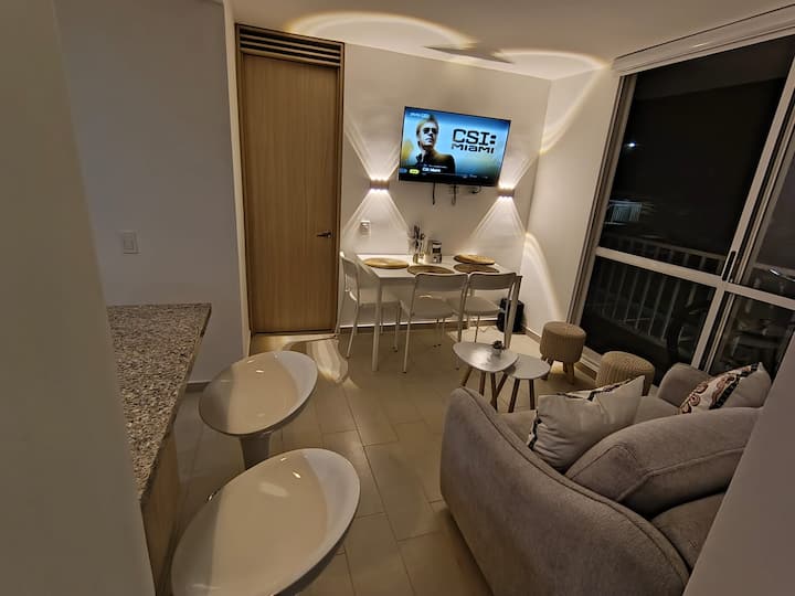 "Modern Apt+pool+tv+parking+jacuzzi+gym@villeta" - Villeta