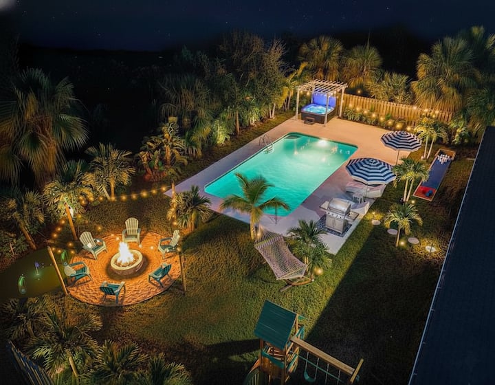 Heatedpool, Beach, Hottub, Firepit, Golf, Bowling - Palm Beach, FL