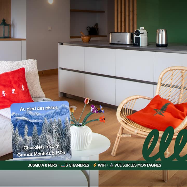 Appartement Spacieux Avec Vue Sur Les Montagnes - Vallorcine