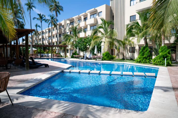 Tu Depa Frente Al Mar/2 Hab/2baños/wifi/seg 24-7 - Mexico