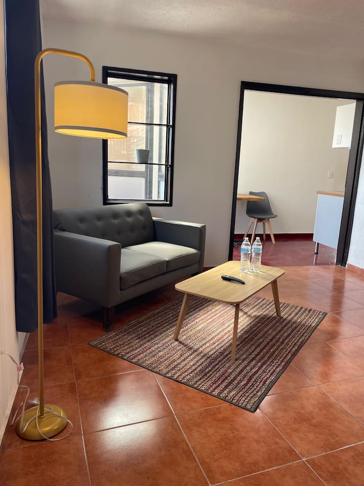 Céntrico/privado/seguro/wifi/cocina/equipad/balcón - León