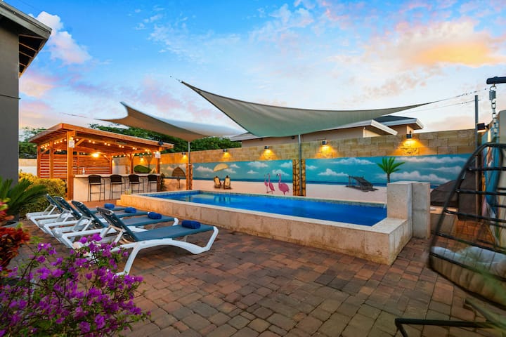 Serene 3br Villa-private Pool-5 Mins To Palm Beach - Aruba