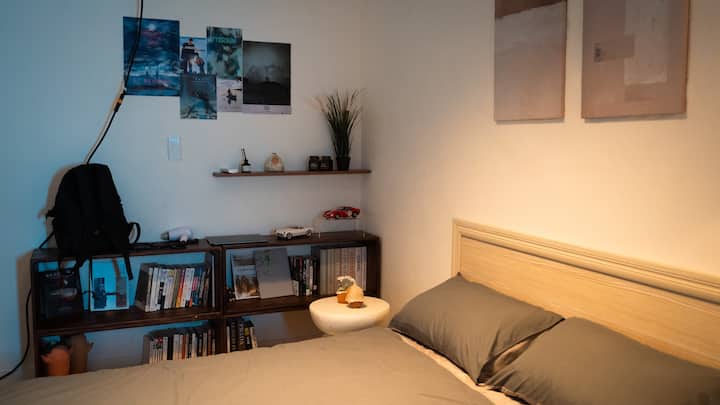 Room A｜和處 House 共生寓｜月光雅房・雙人床・可攜帶寵物 - 板橋區