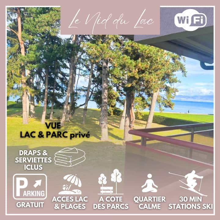 Le Nid Du Lac - 5 Min Cité De L'eau G7 - Face Lac - Évian-les-Bains