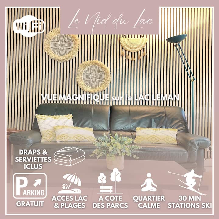Le Nid Du Lac - Face Lac - 25 Min Stations De Ski - Évian-les-Bains