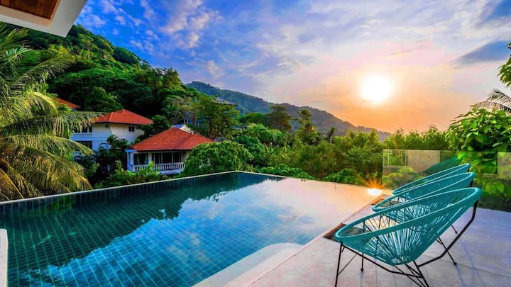 Villa Beverly 5 Bedroom Sea View Infinity Pool - Phuket