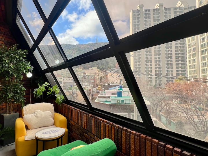 [오픈특가]#감성숙소/무료짐보관/#광안역7분/#넓은테라스/#해운대역15분/#센텀신세계10분 - Busan