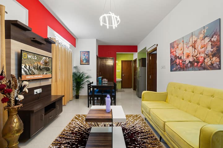 Blossom 301-2bhk Lift Wifi Near Lake - Bengaluru