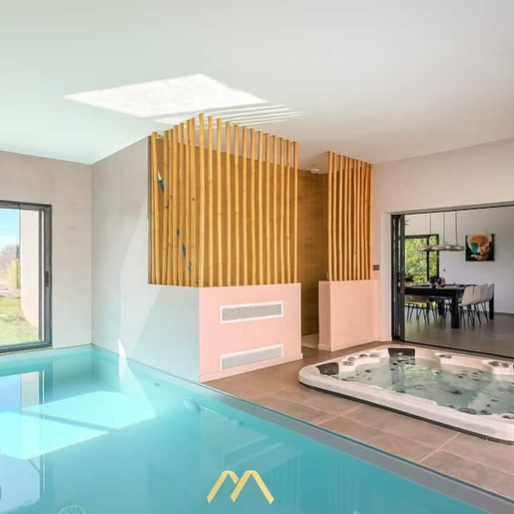 Villa Privée - Piscine Intérieure, Spa & Fitness - Moselle
