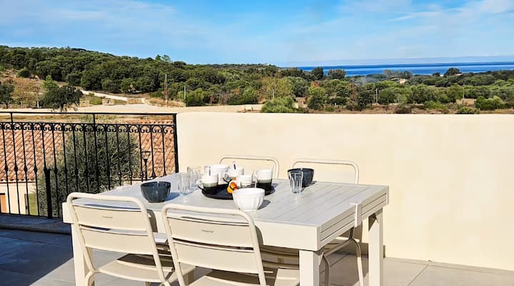 Magnifique Appartement T3, Piscine Et Proche Plage - Belgodère
