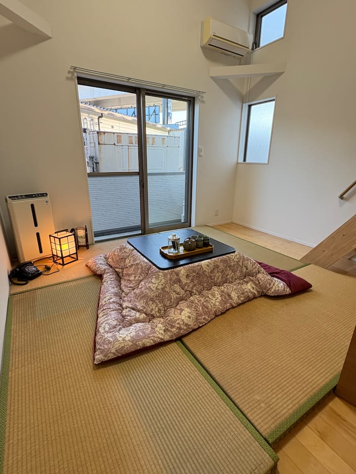 畳のある落ち着いた和空間|次郎丸駅すぐ|ウミオトNest - Fukuoka