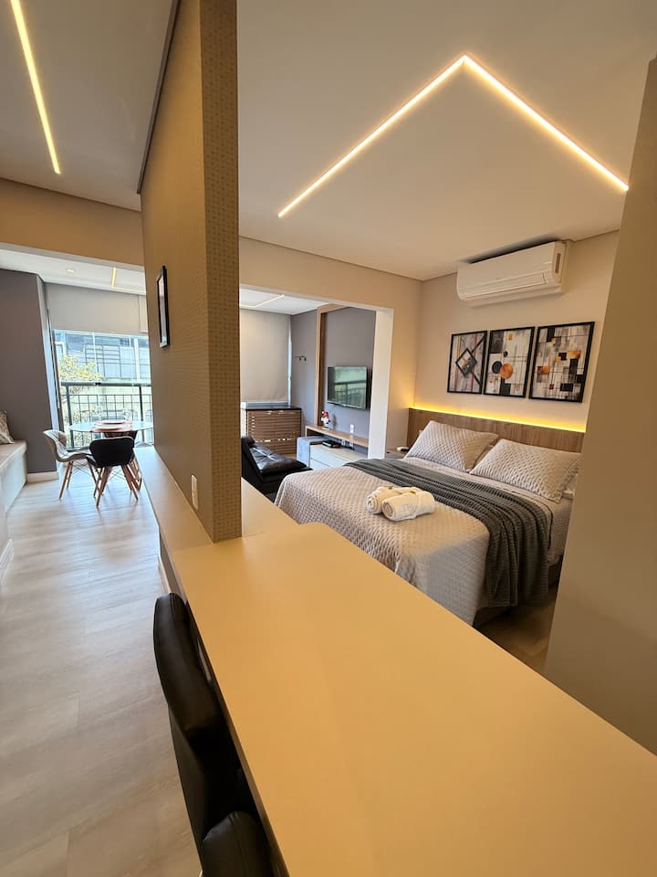 7km Airport Gru Cama, Sofa-cama, Garage, Gym, Pool - Guarulhos