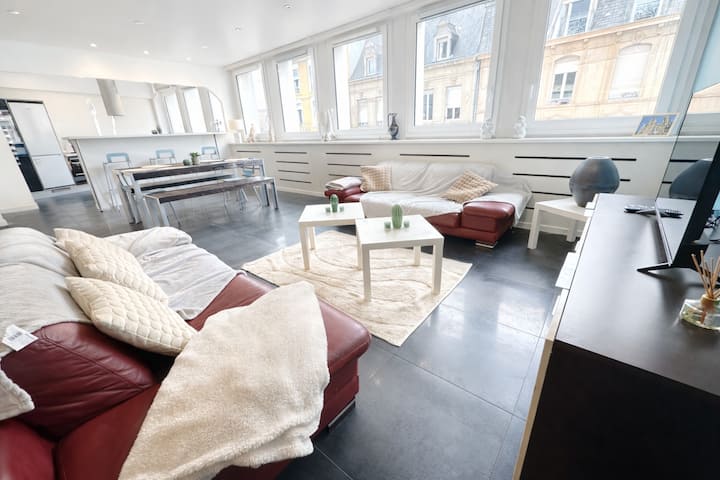 Loft Jusqu’à 7 Voyageurs, Proche Gare + Garage - Mulhouse