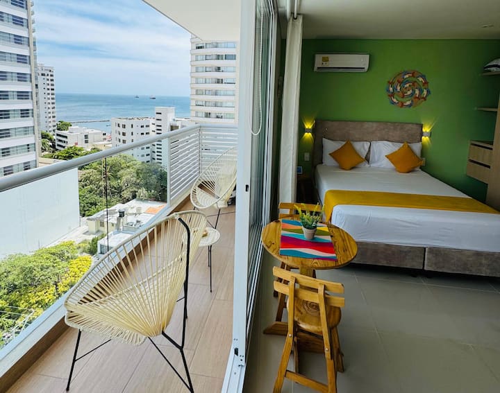 Suite Vista A La Bahía-piscina Rooftop Santa Marta - Santa Marta