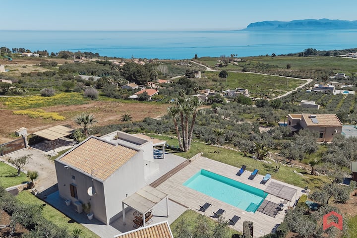 Prestigiosa Villa Vista Mare E Piscina A Scopello - Scopello