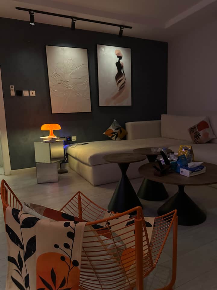 شقة أنيقة بغرفة وصالة مع فناء خارجي مميز - Arabie saoudite