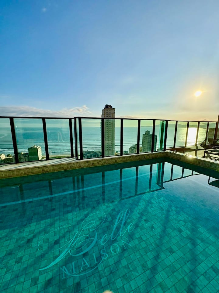 Luxuoso E Moderno Apto, Vista Mar, Piscina, Hidro. - Itapema