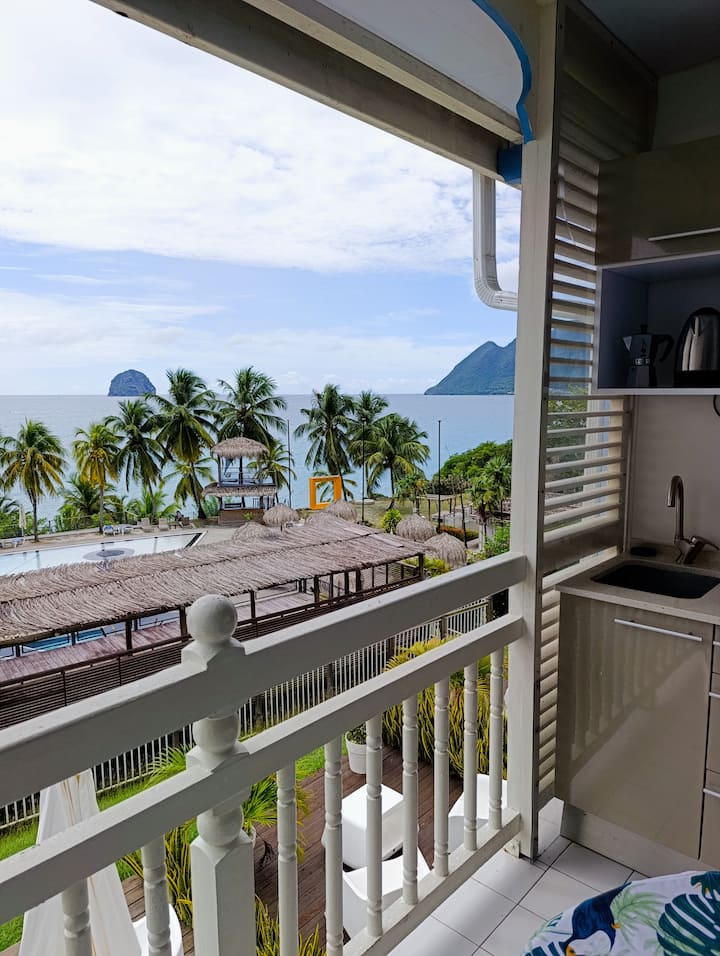 Studio Floridana , Vue Mer, Rocher, Piscine - Martinique