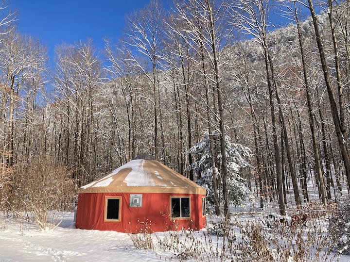 Bristol Cozy Yurt Near Hiking/skiing|maplefarm - Vermont