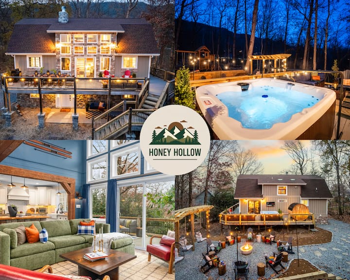 Honey Hollow | Hottub, Sauna, Fire Pit, Game Rm! - Massanutten, VA