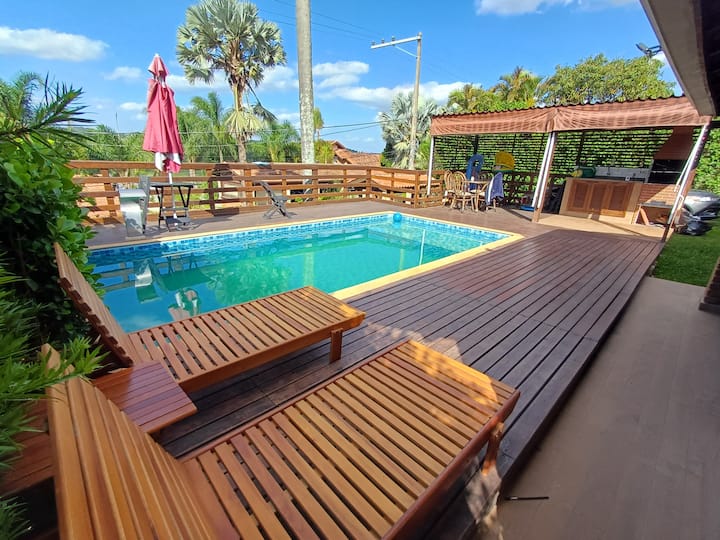 Casa Campo Cond. Colinas/ Wi-fi /Piscina/ Lareira - Ibiúna