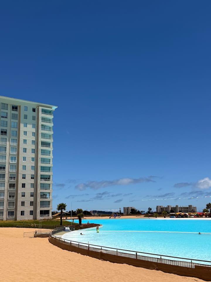 Departamento En Laguna Bahía, Algarrobo. - Algarrobo