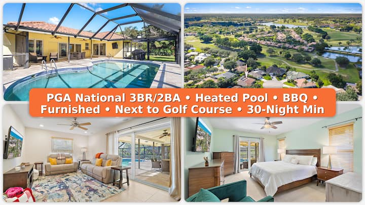 Pga National Retreat – Luxury 3br W/ Heated Pool - Jupiter, FL