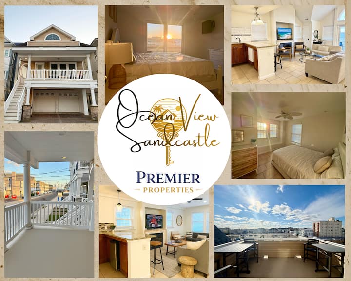 Steps Off The Beach & Boardwalk, 6 Br W/ocean View - Ocean City, NJ