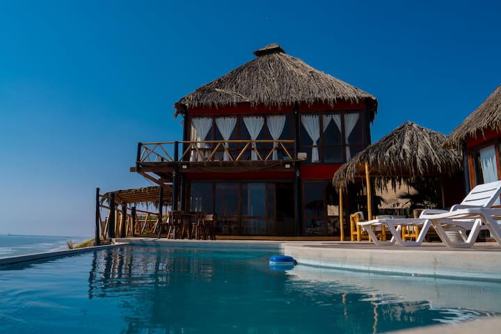 Refugio Privado: Playa, Vista Al Mar, 22 Personas - San Vicente de Cañete