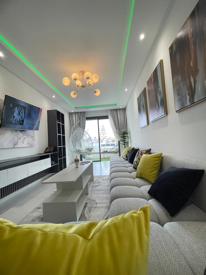 Lumineuse Et Calme Appartement - Temara