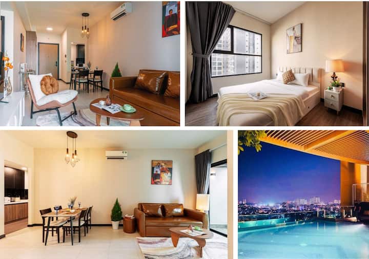 Elegant 2br At Delasol_pool, Sauna, Gym_near D1 - Ho Si Minh-város