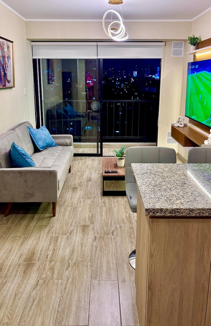 1br Moderno + Balcon A 5 Min De Kennedy-miraflores - Pérou