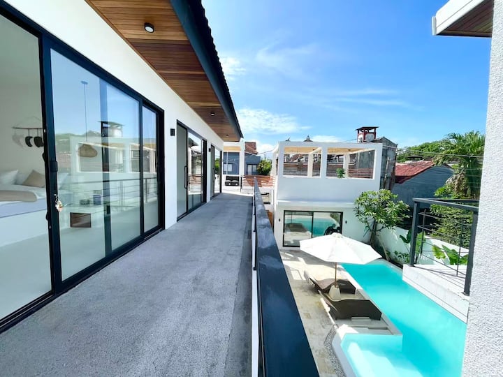 公寓｜房间C2 靠近水明漾的时尚公寓/泳池景观/酒吧街/靠近海滩 - Seminyak