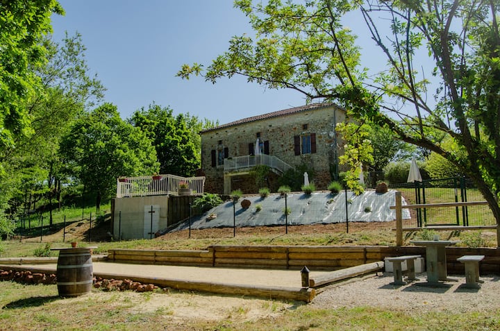 Maison Style Quercynoise Au Coeur D'un Vignoble - Lot