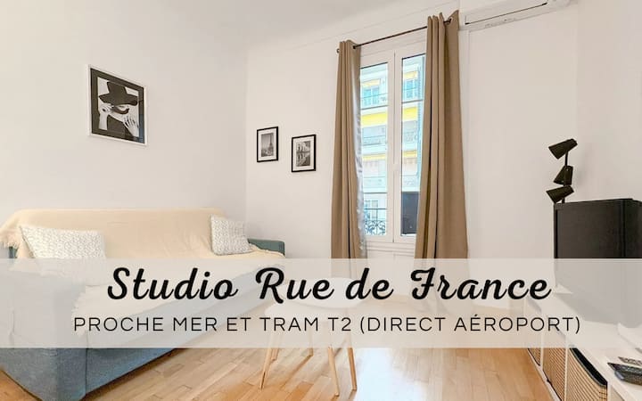 Cozy Studio - Rue De France à 50m De La Mer - Nice