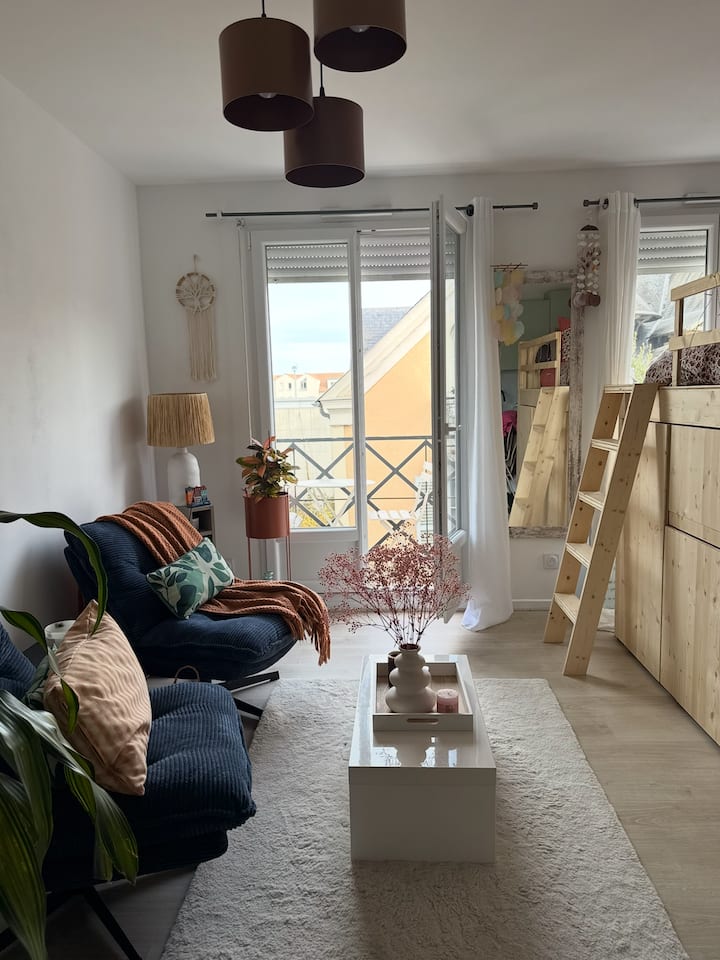 Cozy Studio Proche Disney Et Balcon Vue Marne - Lagny-sur-Marne