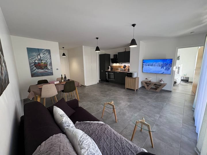 T2 Neuf Avec Terrasse Vue Dômes De Miage - Les Houches