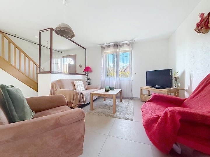 Maison 4 Chambres - Parking- Jardin- Proche Suisse - Département Haut-Rhin