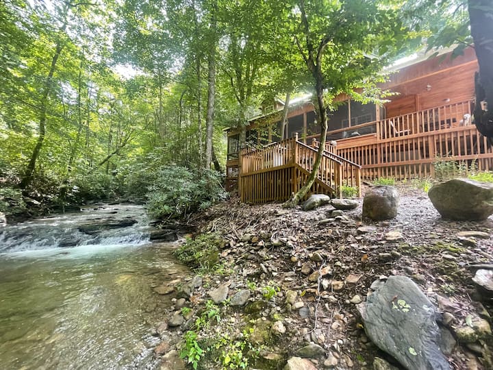 Creekside Cabin At Fort Mountain Base – Chatsworth - Chatsworth, GA