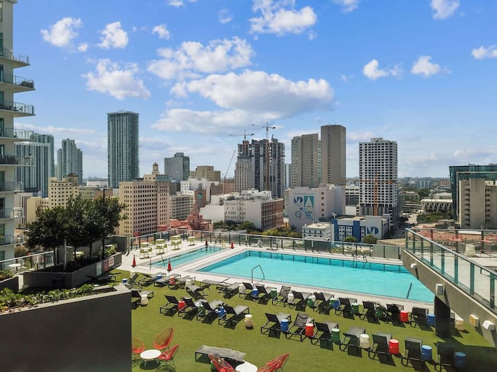 Luxury Studio By Bayfront, Kaseya Center, Airport - Miami