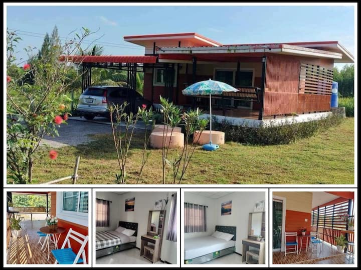 บ้านสำหรับครอบครัวพักได้ 5 ท่าน เสริมได้ 1 ท่าน - Suan Phueng District