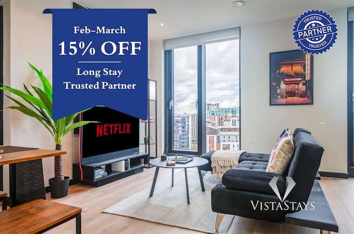 Zen 1br Retreat | Gym • Ac • Netflix • Mario Kart - Mánchester