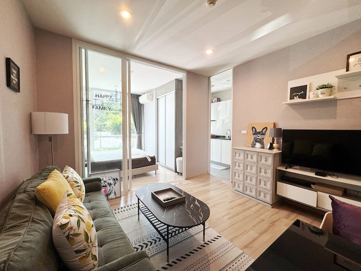 B2 Cozy 1bedroom,cute Pool Gym, Central Mall 300m - Phuket